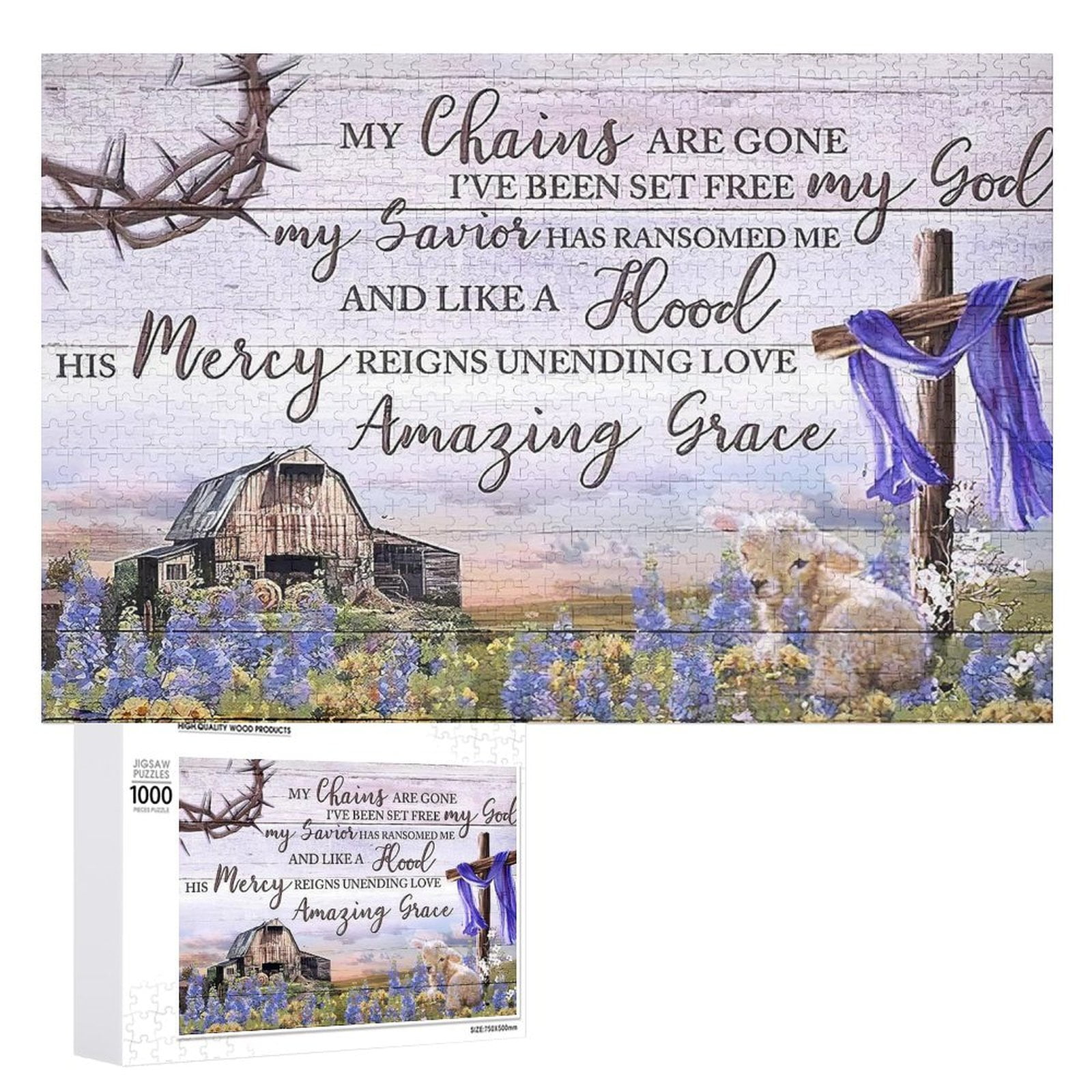 Christian Lavender 1000 Piece Jigsaw Puzzle for Adults and Families ...