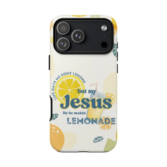 Christian Lemonade Tough Phone Case for iPhone, Glossy Shockproof Dual ...