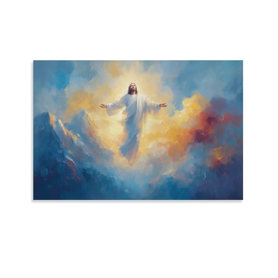 Christian Living Room Wall Art - Ascension Canvas Print, Easter ...