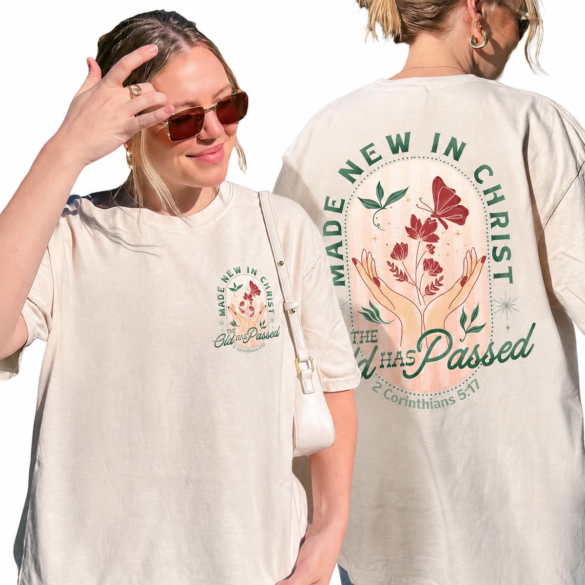 Christian Made New In Christ 2 Corinthians 5 17 Graphic Casual T-Shirt ...
