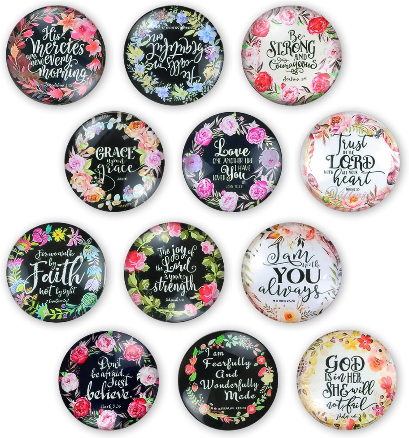 Christian Magnets Inspiring Words Refrigerator Magnets with Bible ...