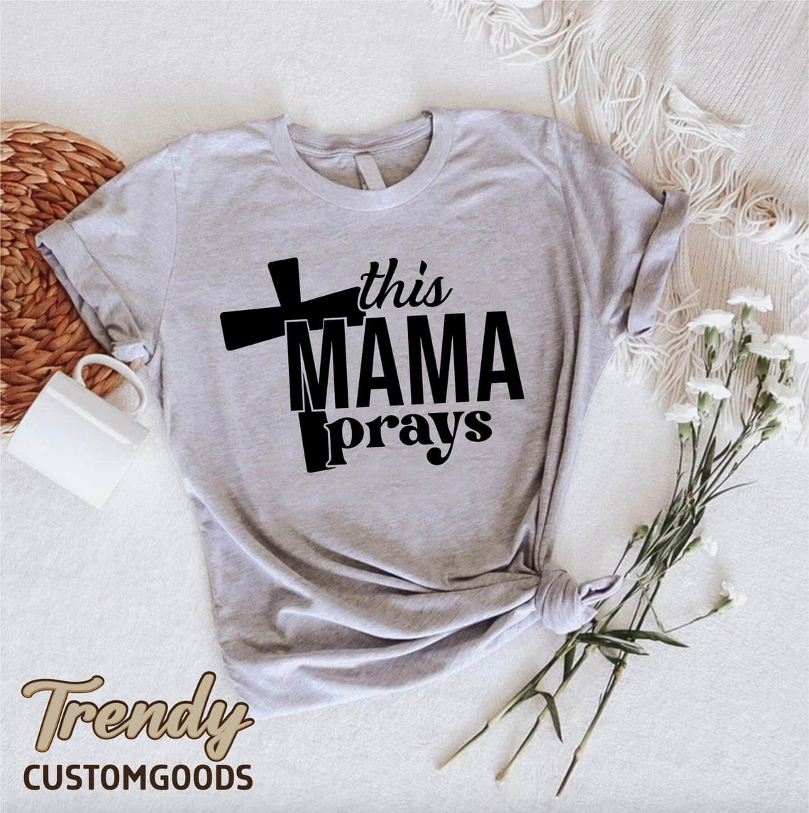 Christian Mama Shirt, Religious Mom Gift, This Mama Prays, Mothers Day ...