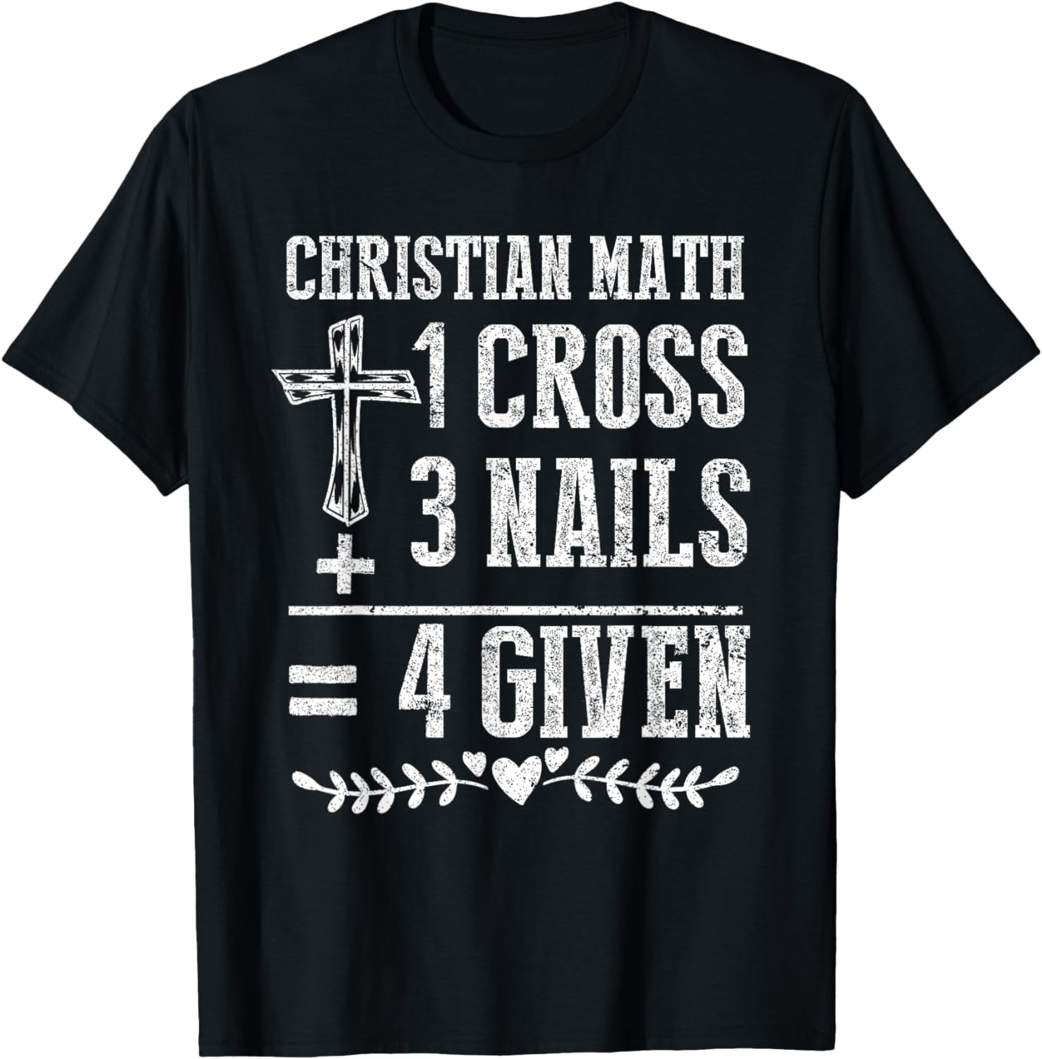 Christian Math God Worshiper Christ Follower Religion T-Shirt - Walmart.com