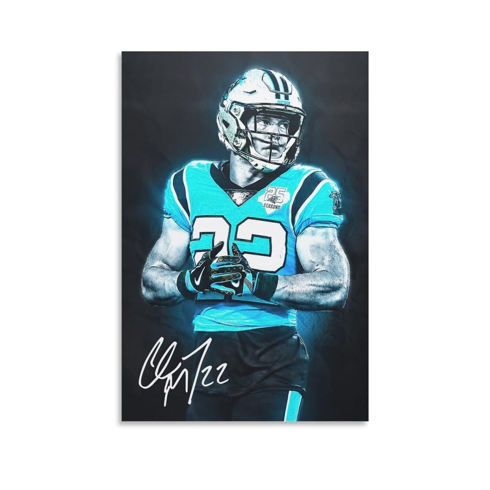 Christian McCaffrey American Football Players Sports Celebrity Canvas ...