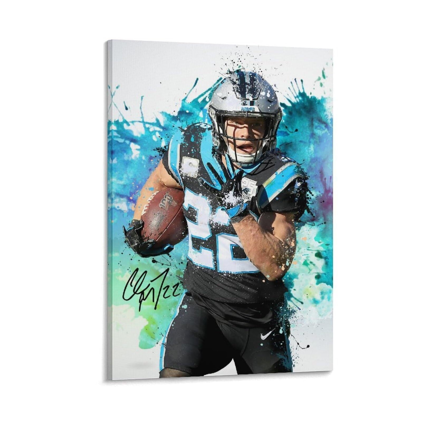 Christian McCaffrey American Football Players Sports Celebrity Canvas ...