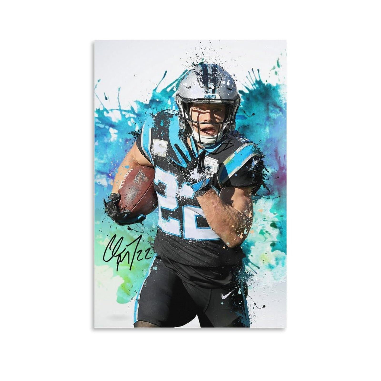 Christian McCaffrey American Football Players Sports Celebrity Canvas ...