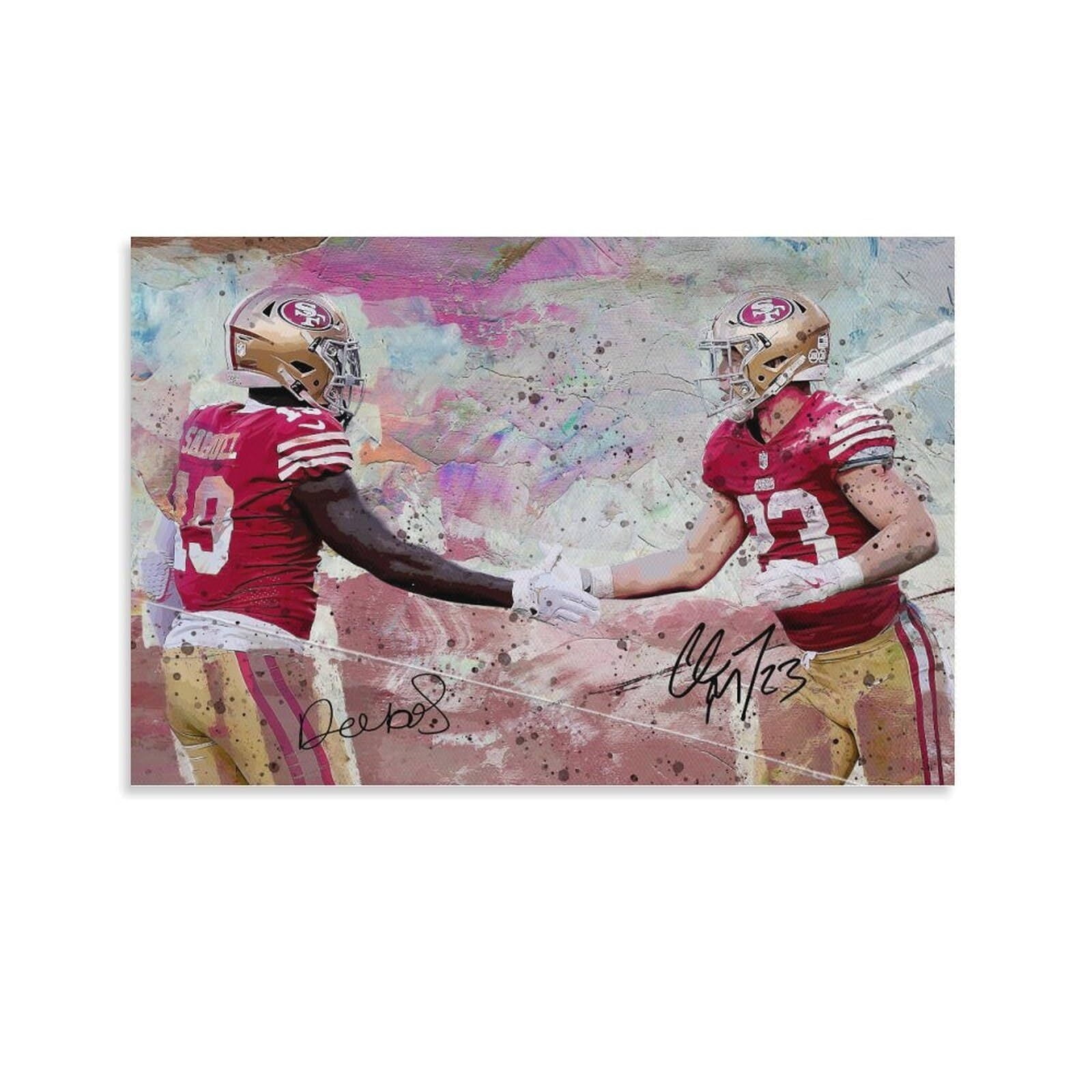 Christian McCaffrey American Football Players Sports Celebrity Canvas ...