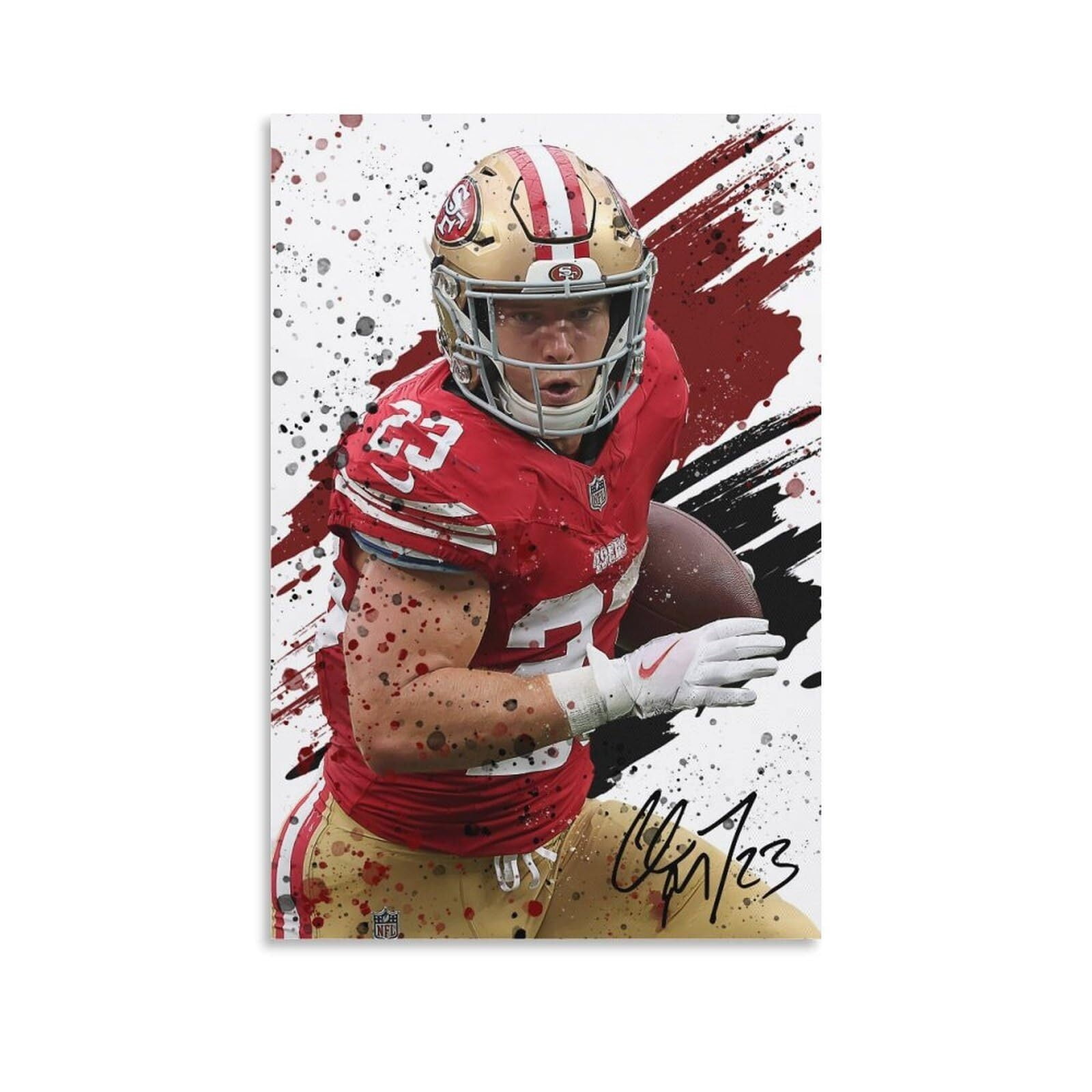 Christian McCaffrey American Football Players Sports Celebrity Canvas ...