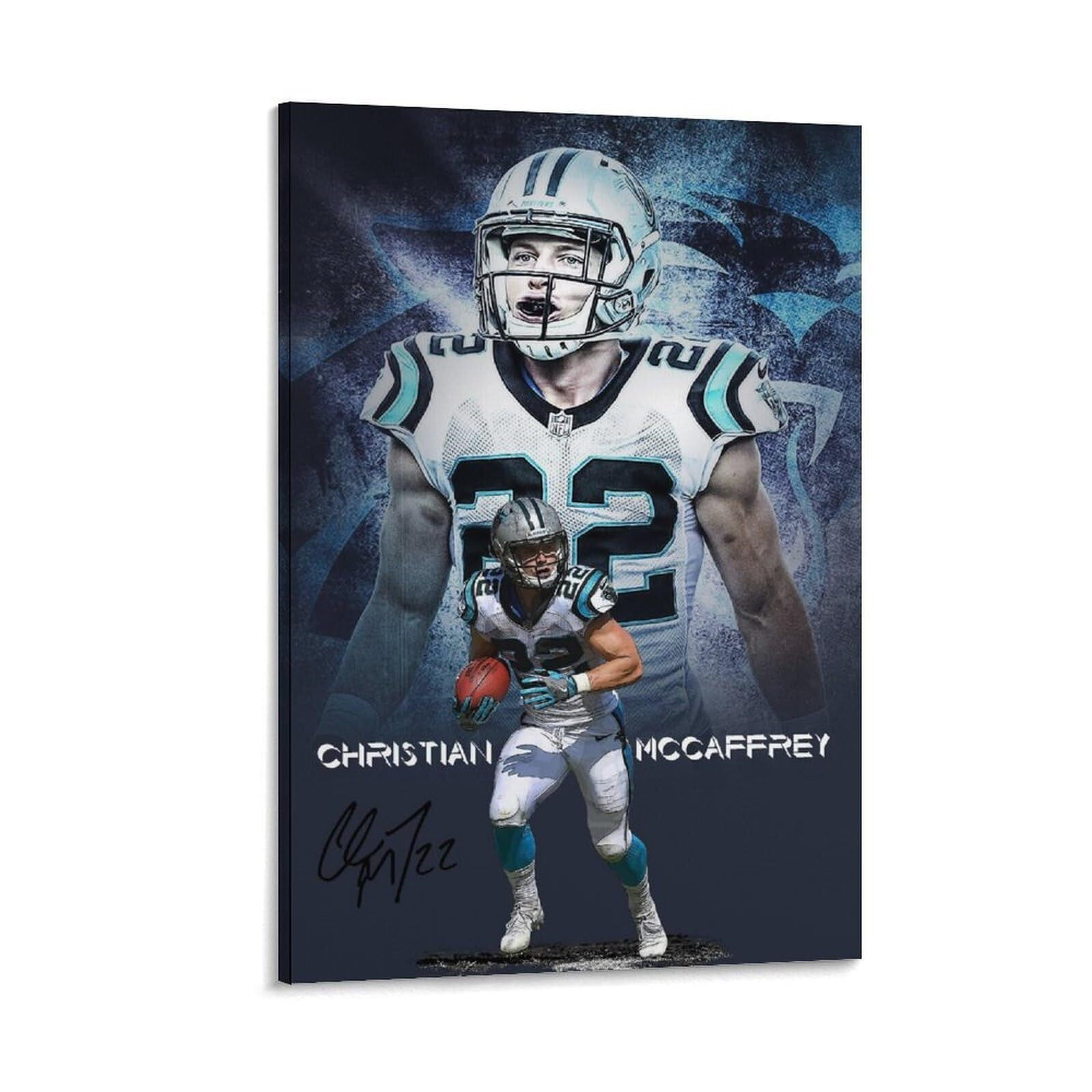 Christian McCaffrey American Football Players Sports Celebrity Canvas ...