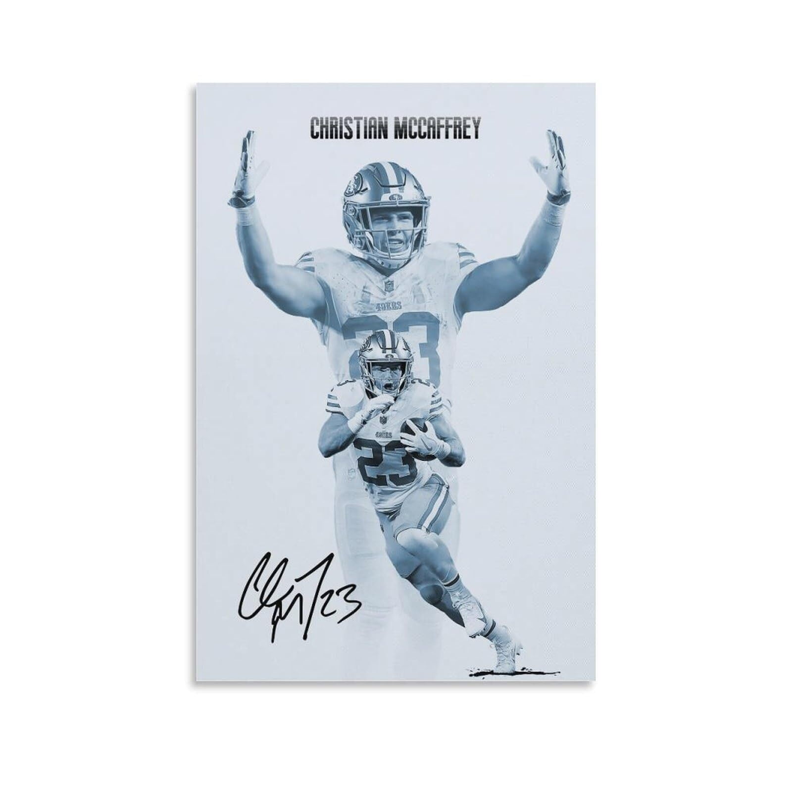 Christian McCaffrey American Football Players Sports Celebrity Canvas ...