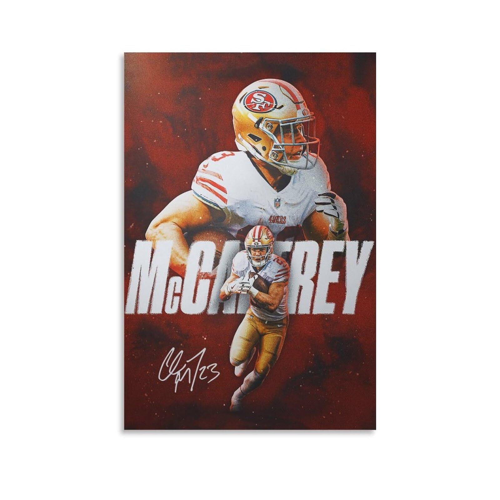 Christian McCaffrey American Football Players Sports Celebrity Canvas ...