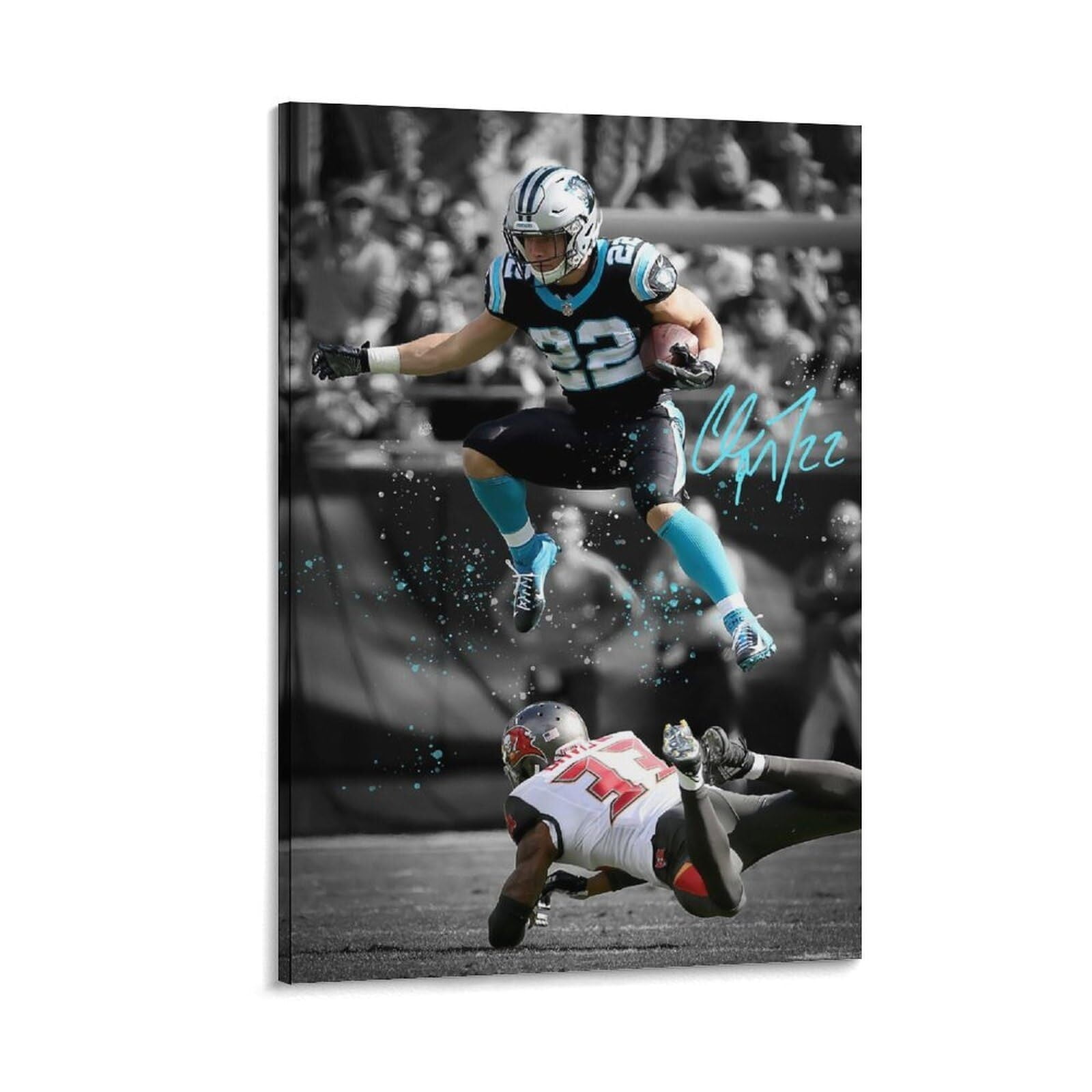 Christian McCaffrey American Football Players Sports Celebrity Canvas ...