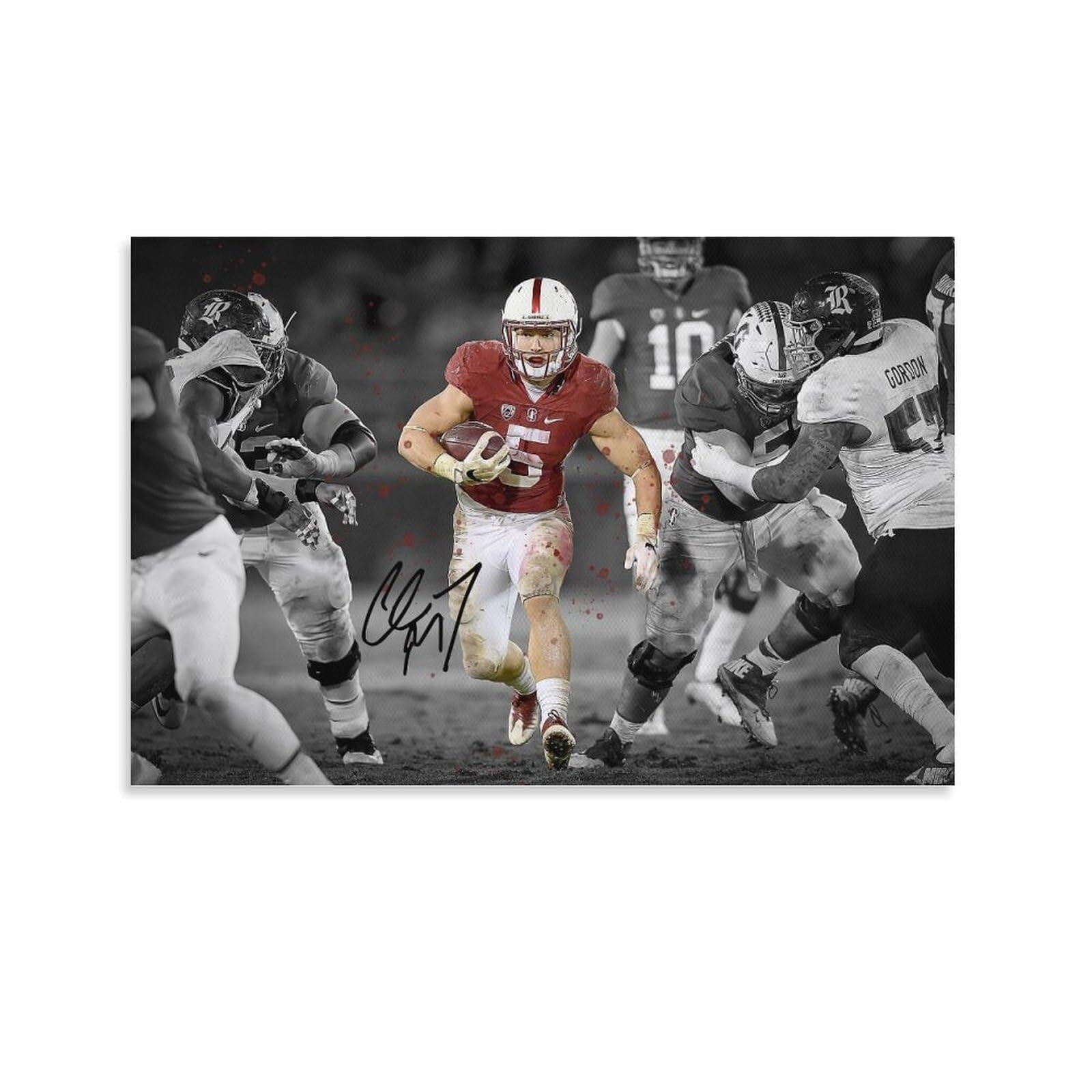 Christian McCaffrey American Football Players Sports Celebrity Canvas ...
