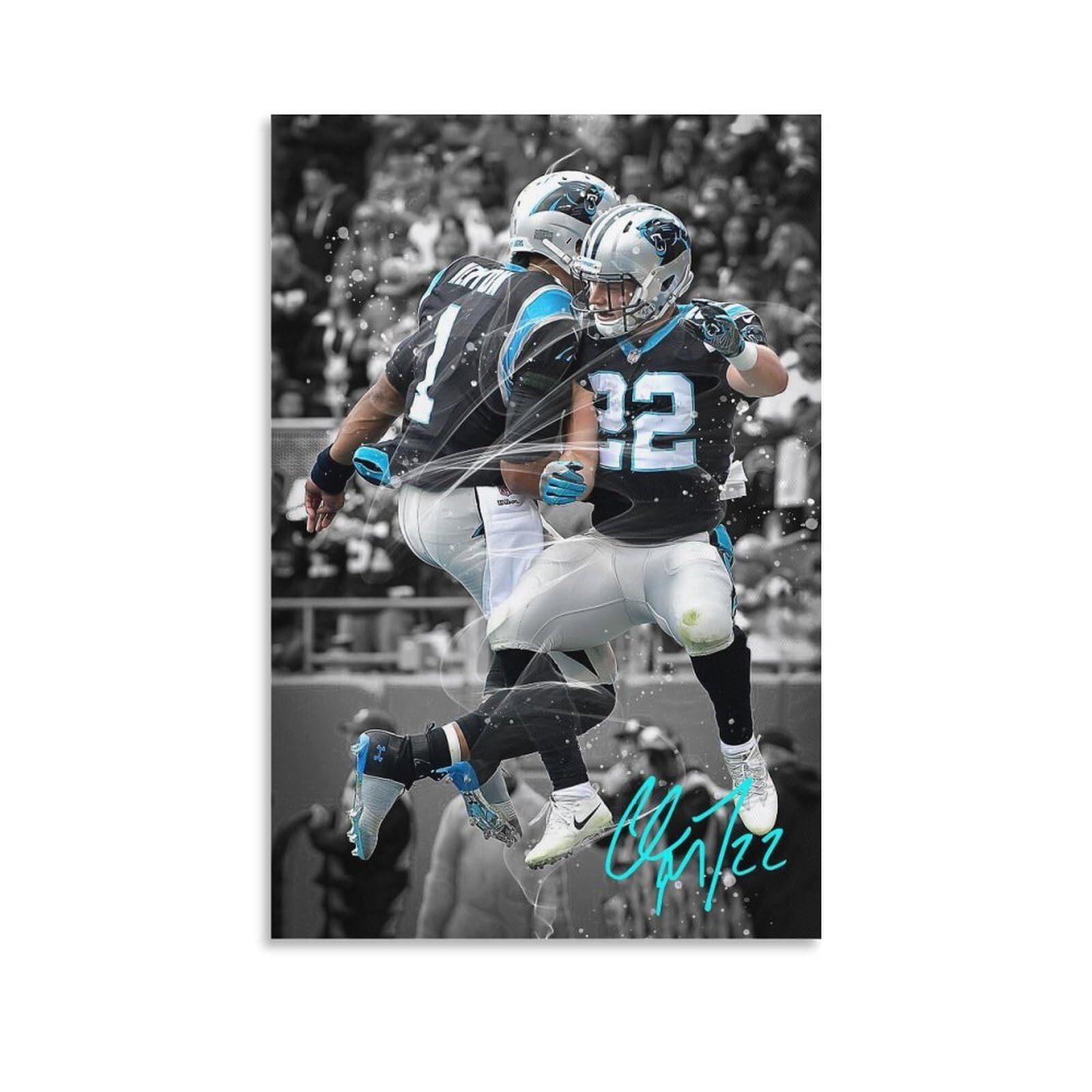 Christian McCaffrey American Football Players Sports Celebrity Canvas ...