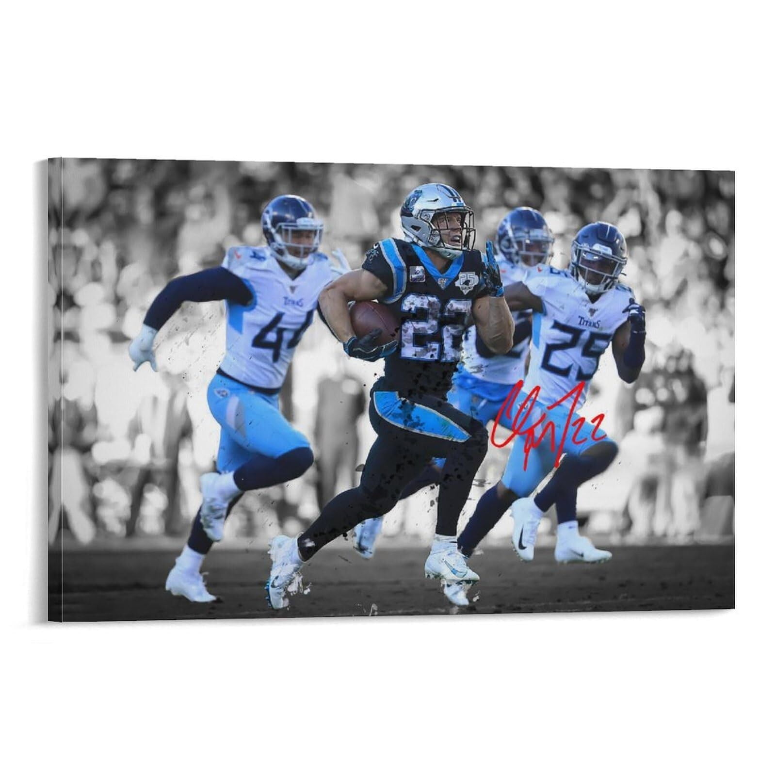 Christian McCaffrey American Football Players Sports Celebrity Canvas ...