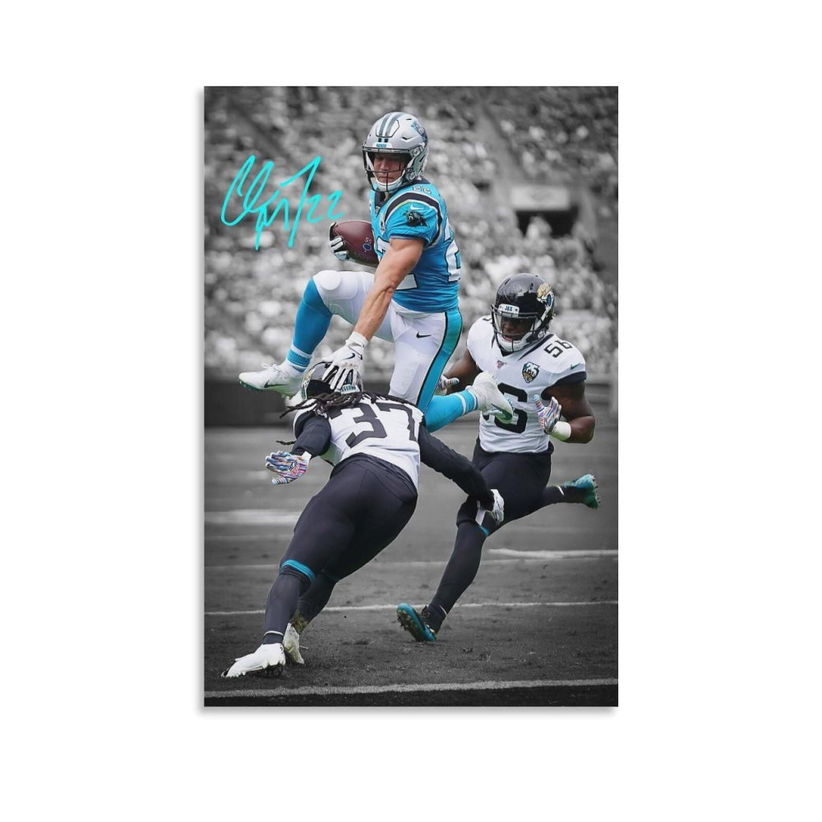 Christian McCaffrey American Football Players Sports Celebrity Canvas ...