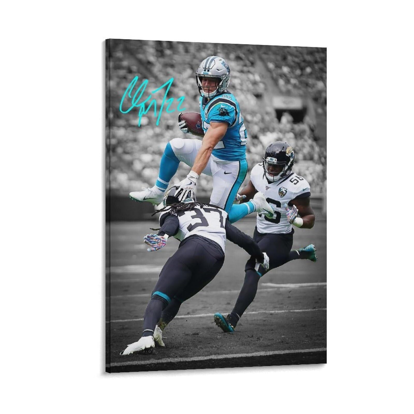 Christian McCaffrey American Football Players Sports Celebrity Canvas ...