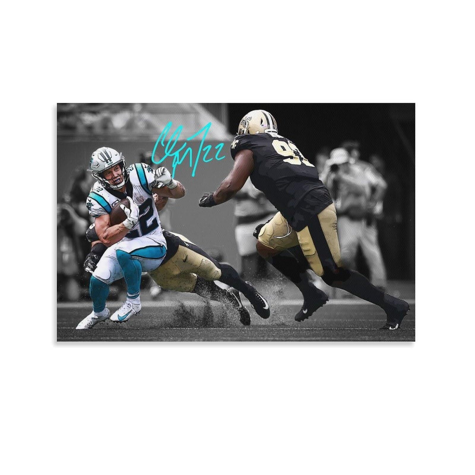 Christian McCaffrey American Football Players Sports Celebrity Canvas ...