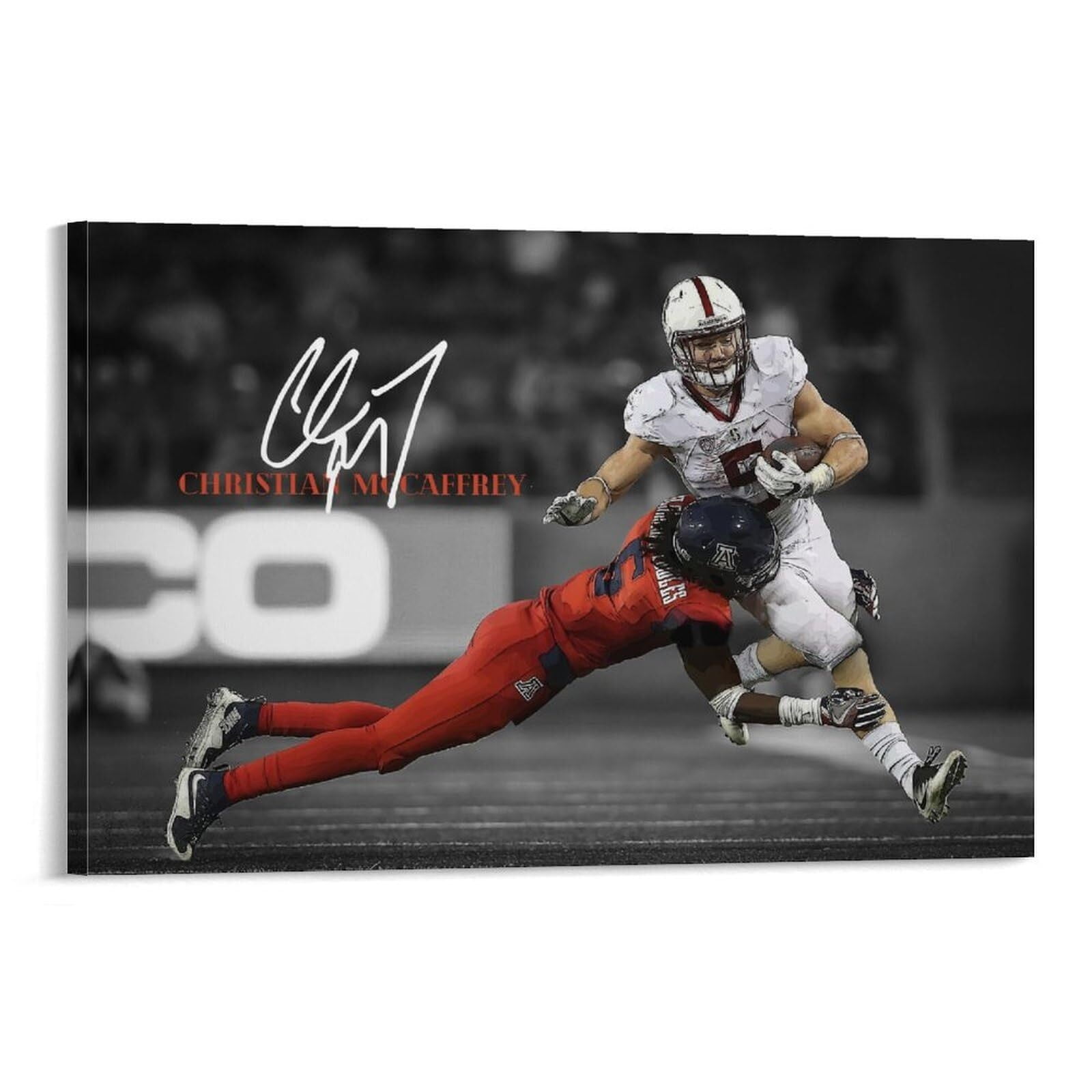 Christian McCaffrey American Football Players Sports Celebrity Canvas ...