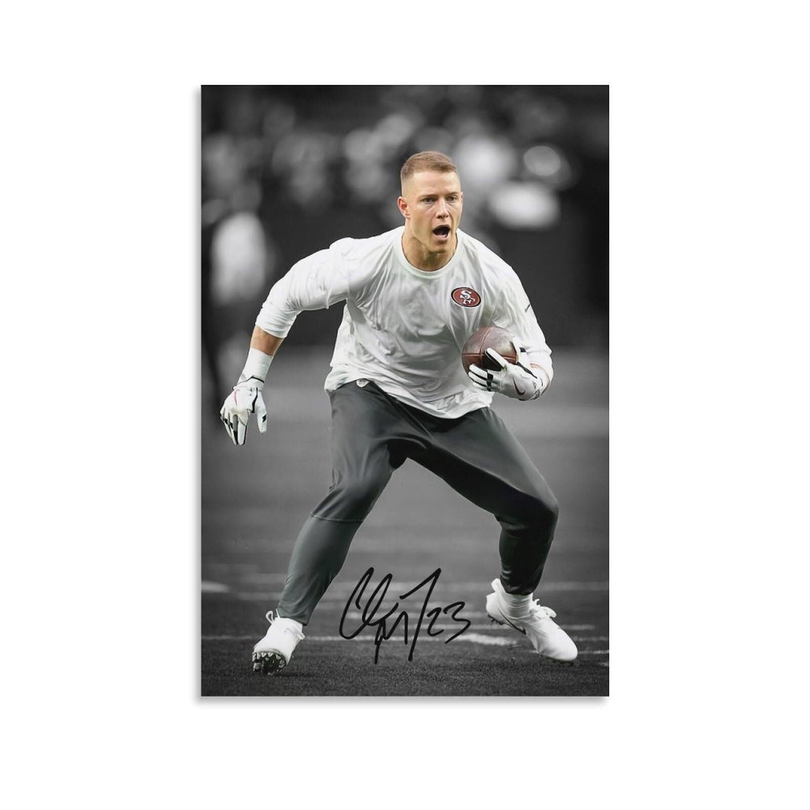 Christian McCaffrey American Football Players Sports Celebrity Canvas ...
