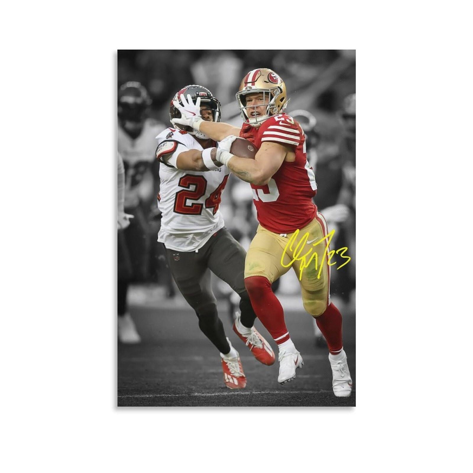 Christian McCaffrey American Football Players Sports Celebrity Canvas ...