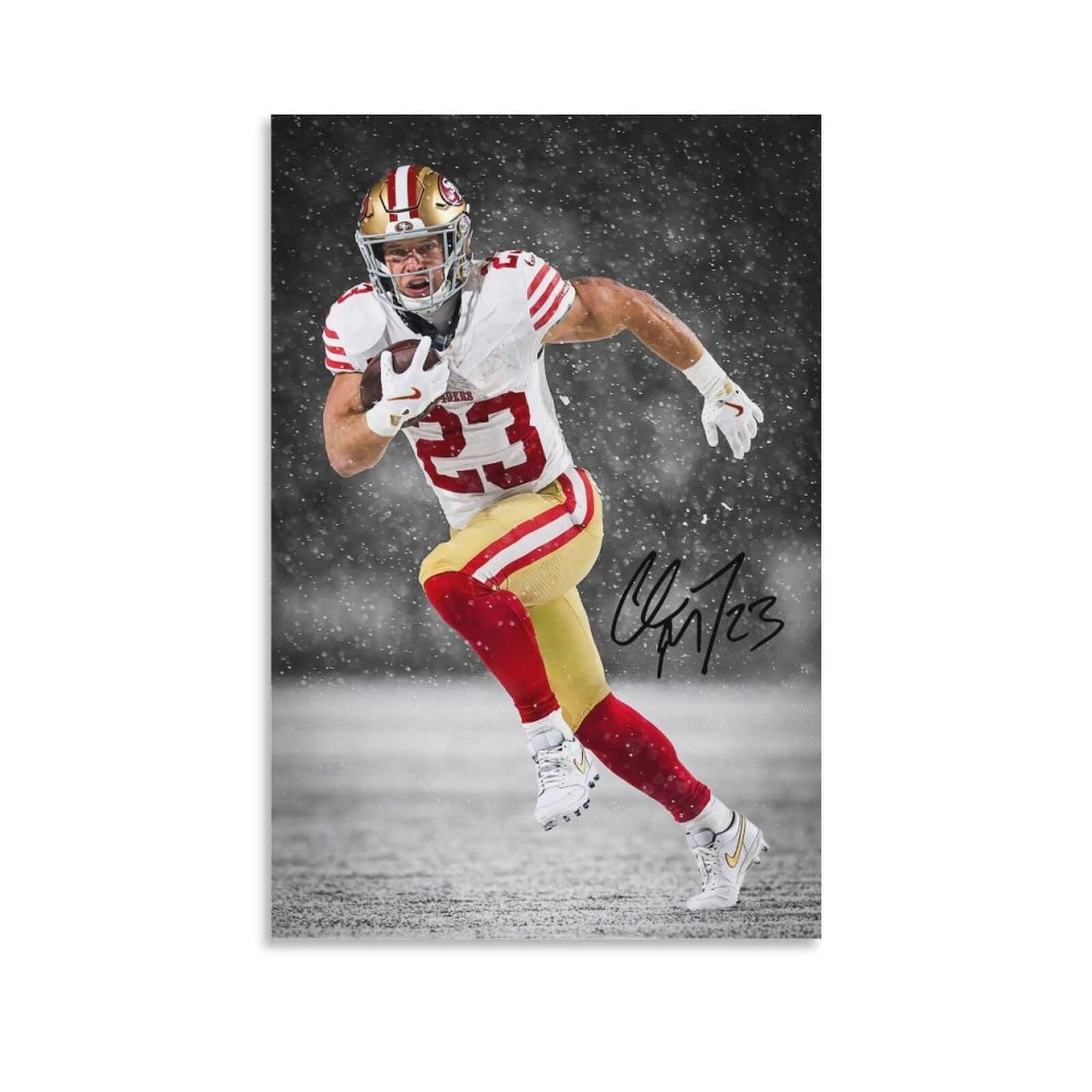 Christian McCaffrey American Football Players Sports Celebrity Canvas ...