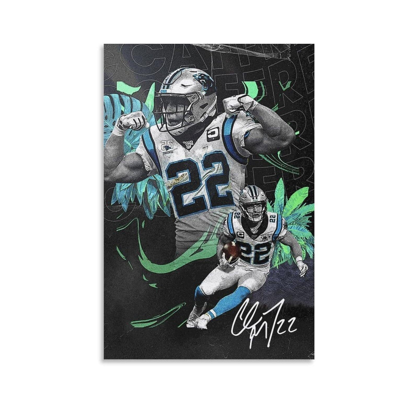Christian McCaffrey American Football Players Sports Celebrity Canvas ...