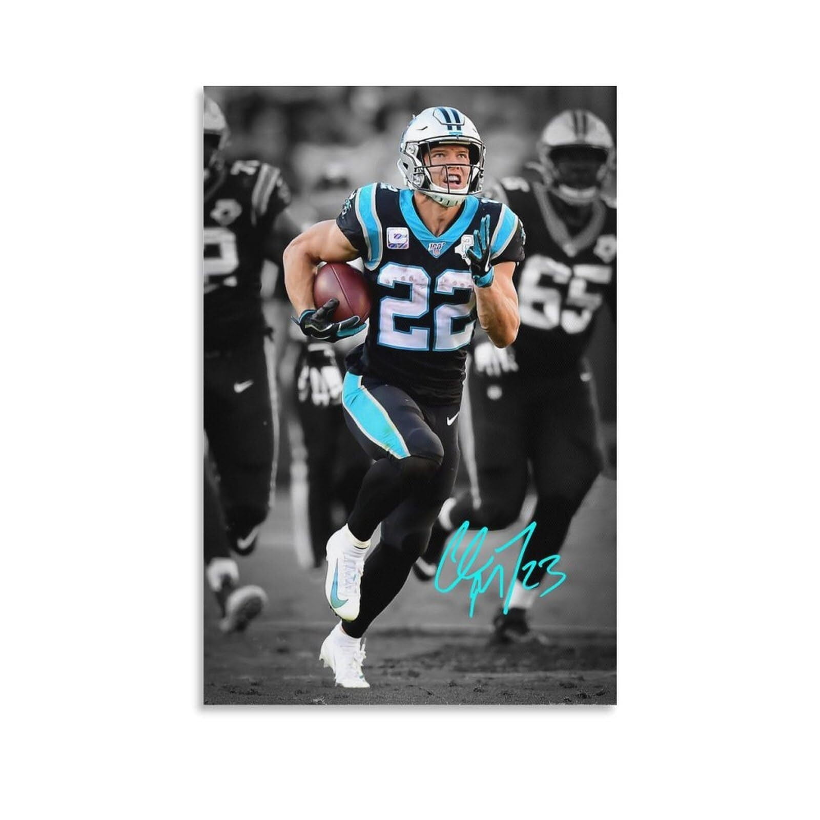 Christian McCaffrey American Football Players Sports Celebrity Canvas ...