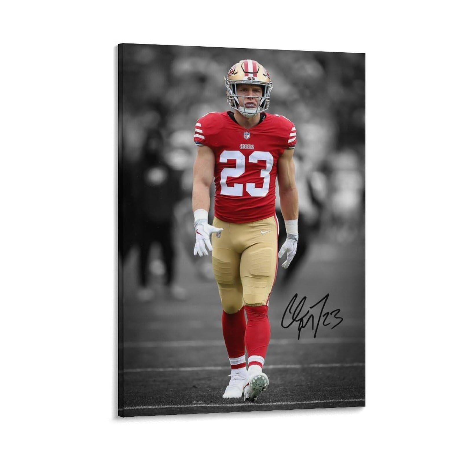 Christian McCaffrey American Football Players Sports Celebrity Canvas ...