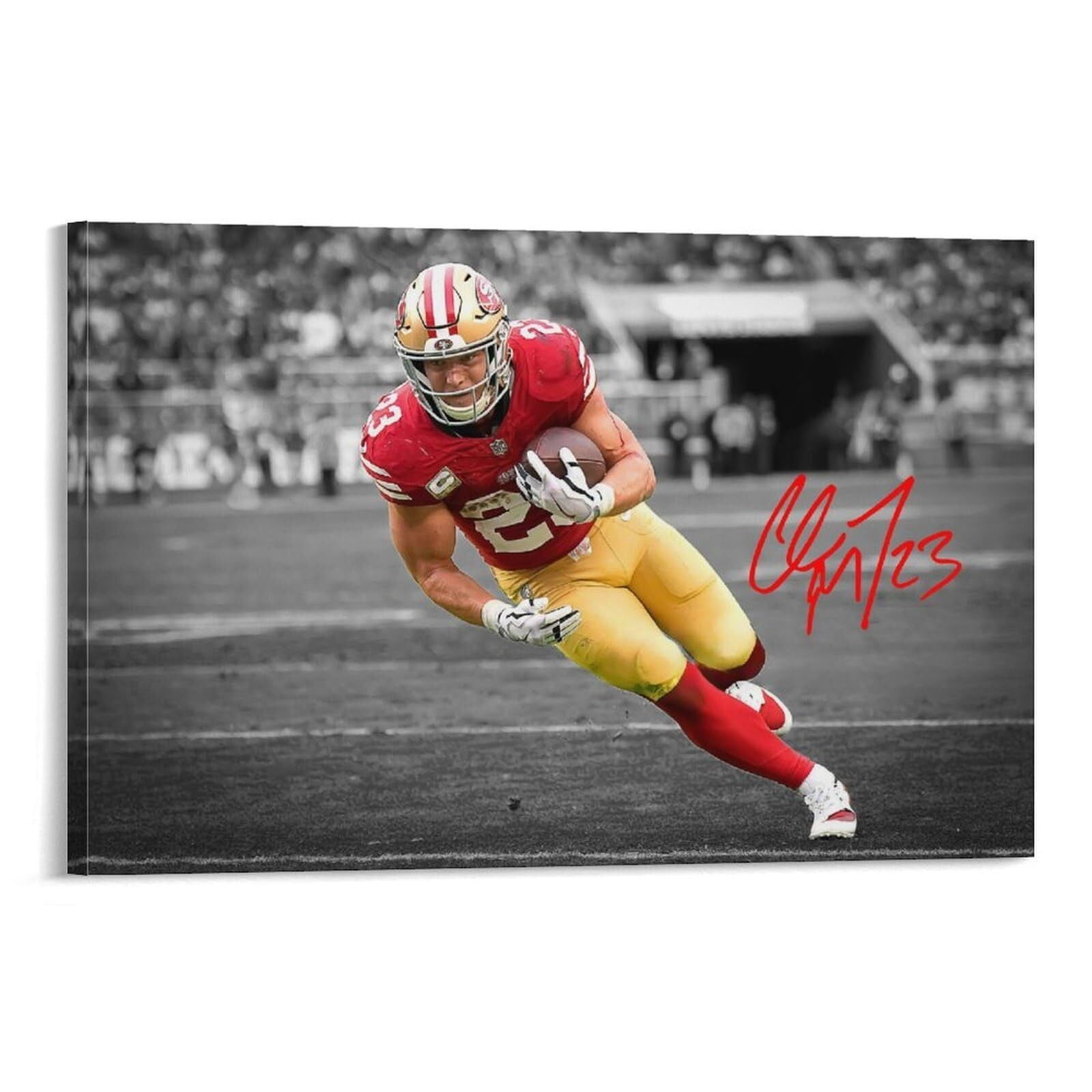 Christian McCaffrey American Football Players Sports Celebrity Canvas ...