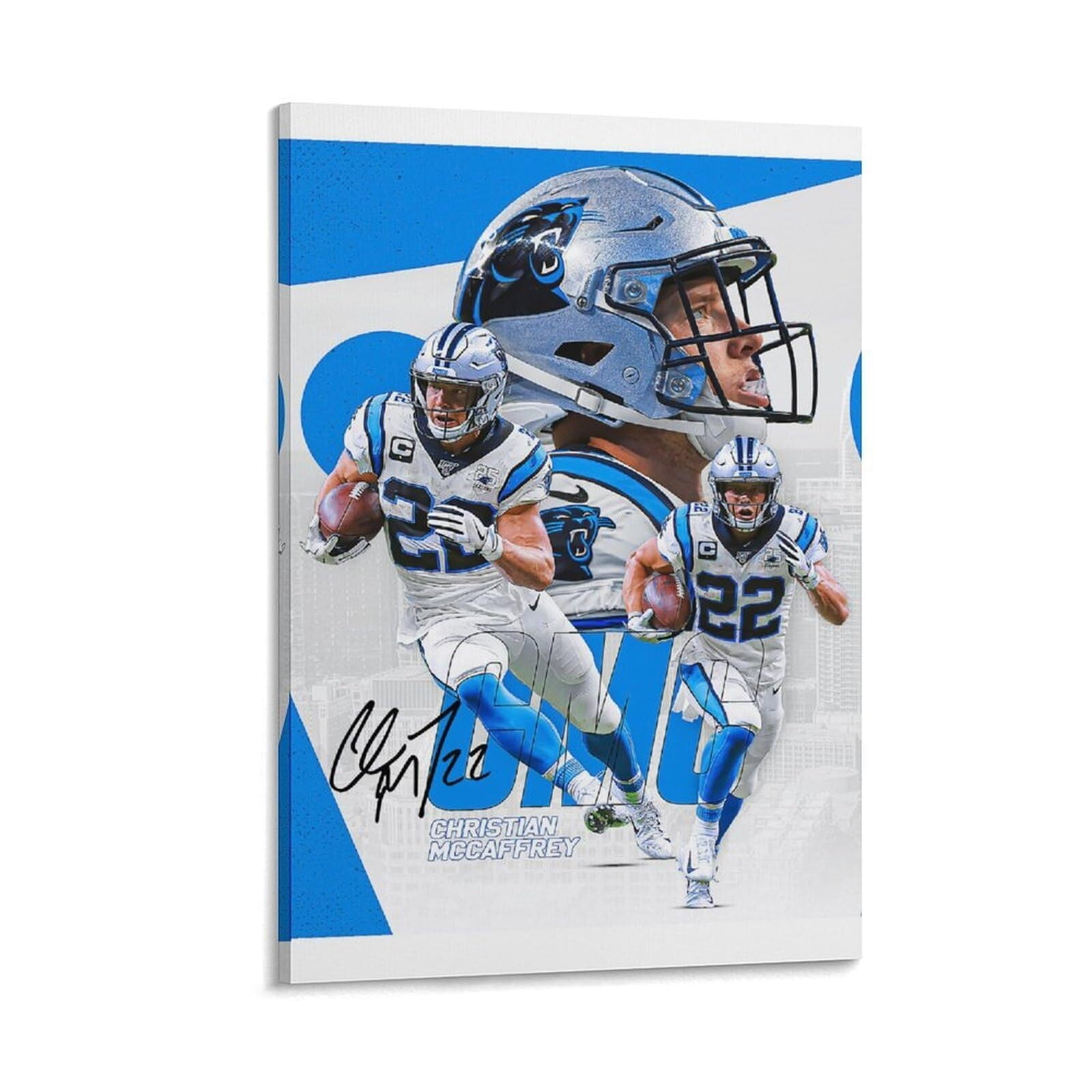 Christian McCaffrey American Football Players Sports Celebrity Canvas ...
