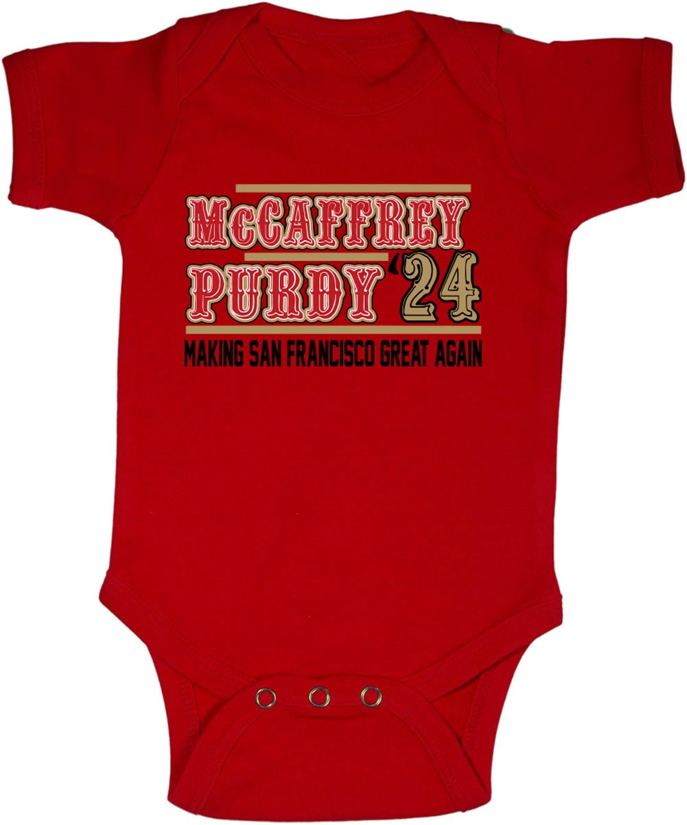 Christian McCaffrey Brock Purdy 49ers 2024 Baby 1 Piece - Walmart.com Christian McCaffrey Brock Purdy 49ers 2024 Baby 1 Piece - Walmart.com