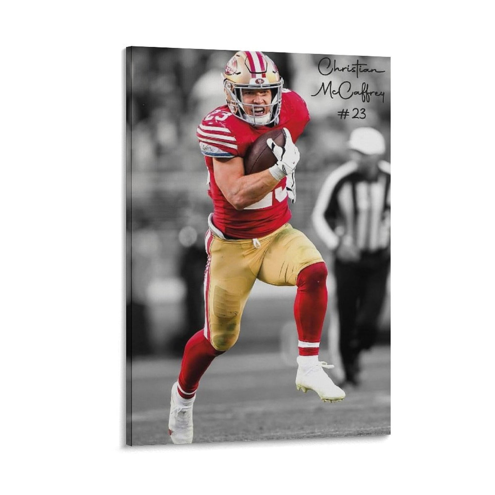 Christian McCaffrey Canvas Poster Artworks Picture Print Poster Wall ...
