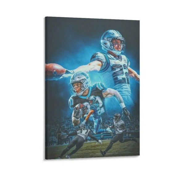 Christian McCaffrey Poster Canvas Poster Print Photo Art Painting ...