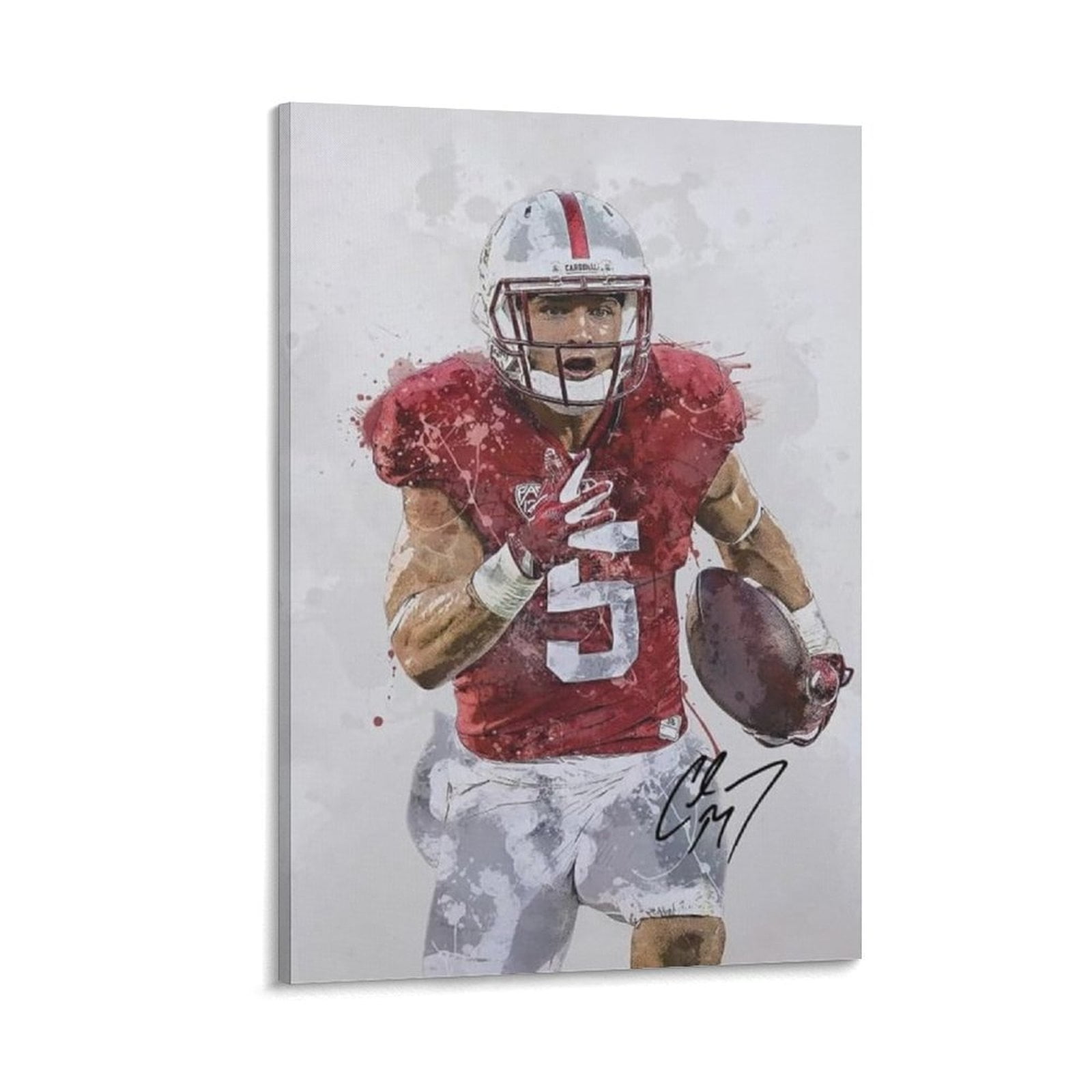 Christian McCaffrey Posters Posters Wall Art Painting Canvas Gift ...