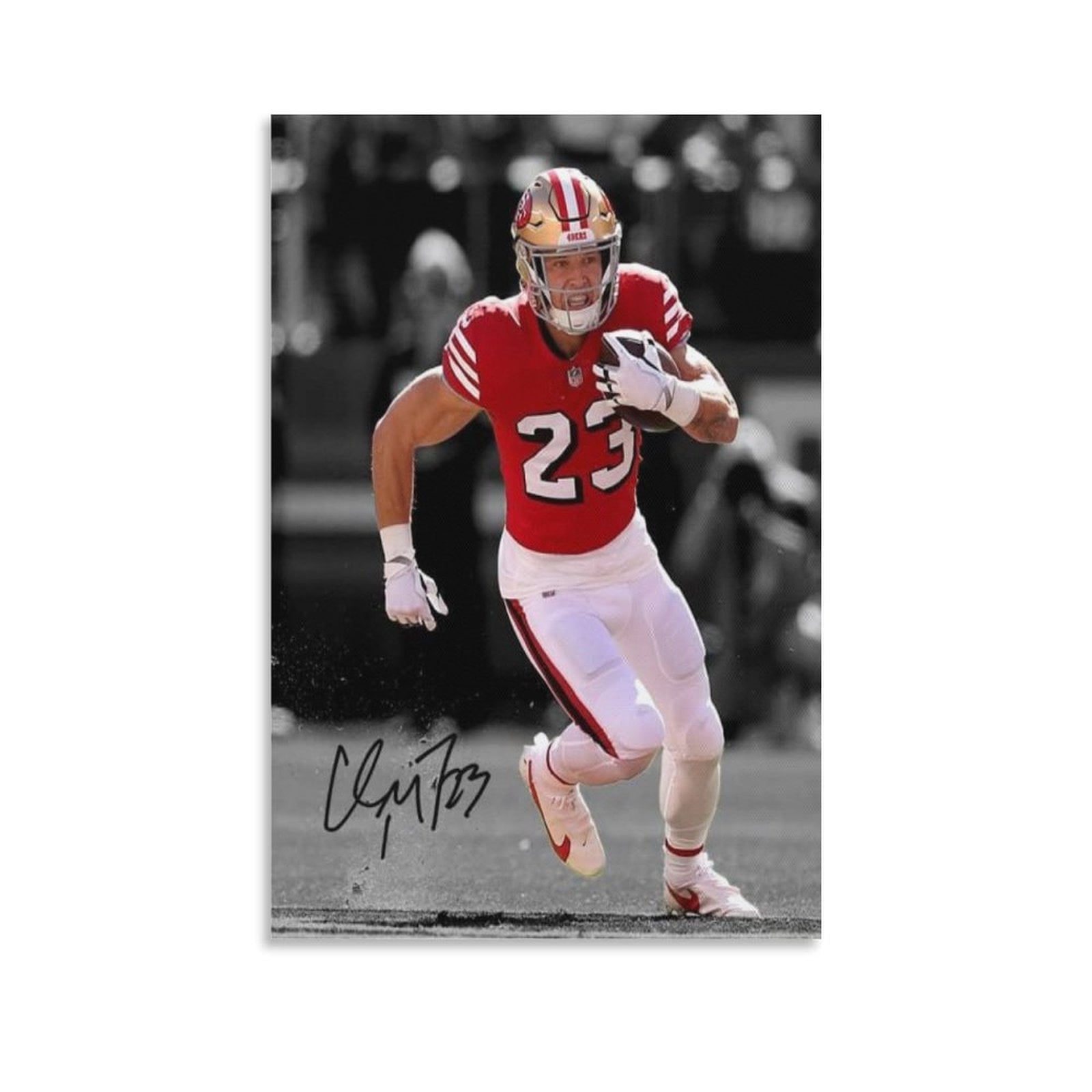 Christian McCaffrey Signed Poster Picture Print Wall Art Poster ...