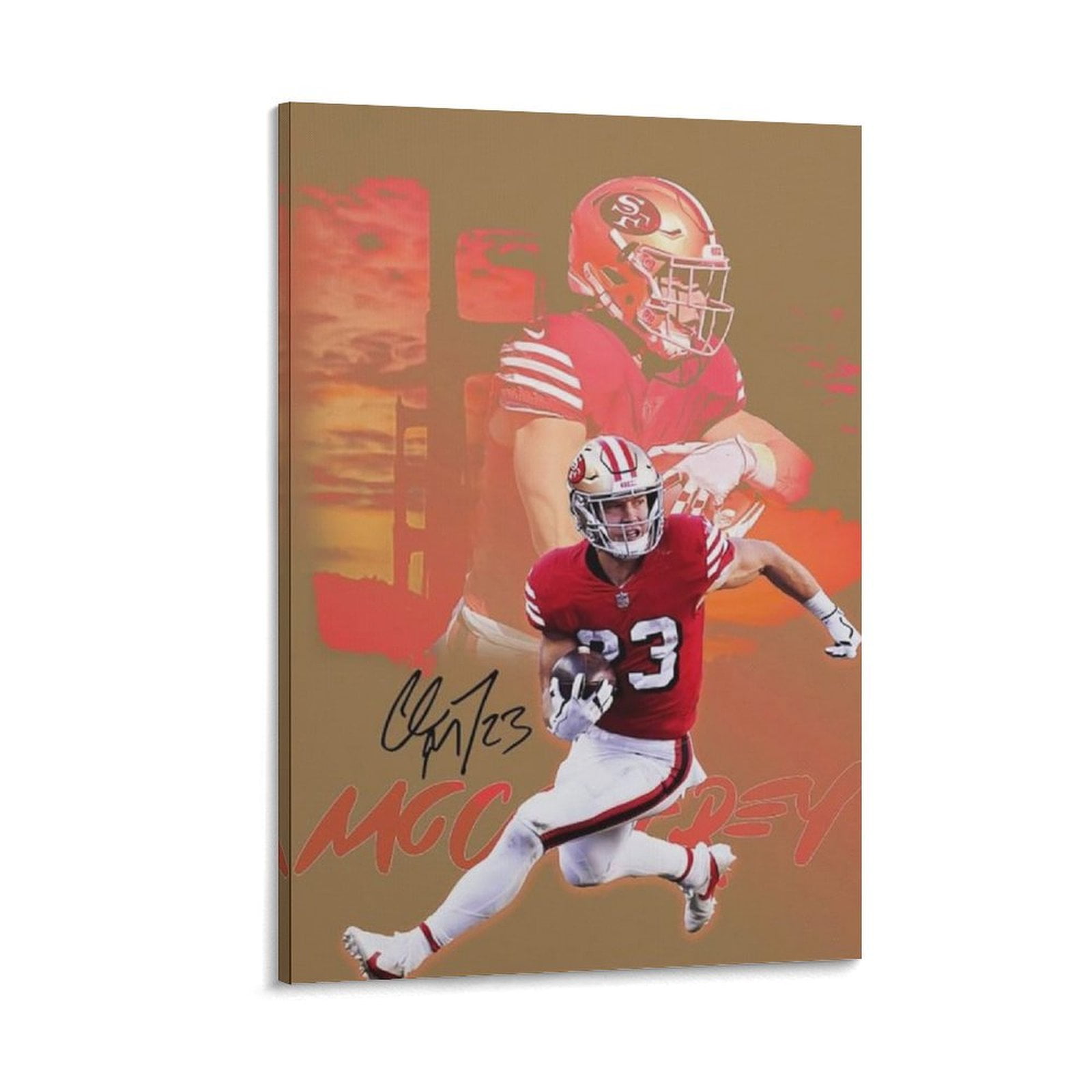 Christian McCaffrey Sport Poster Prints Room Aesthetic Poster Print Art ...