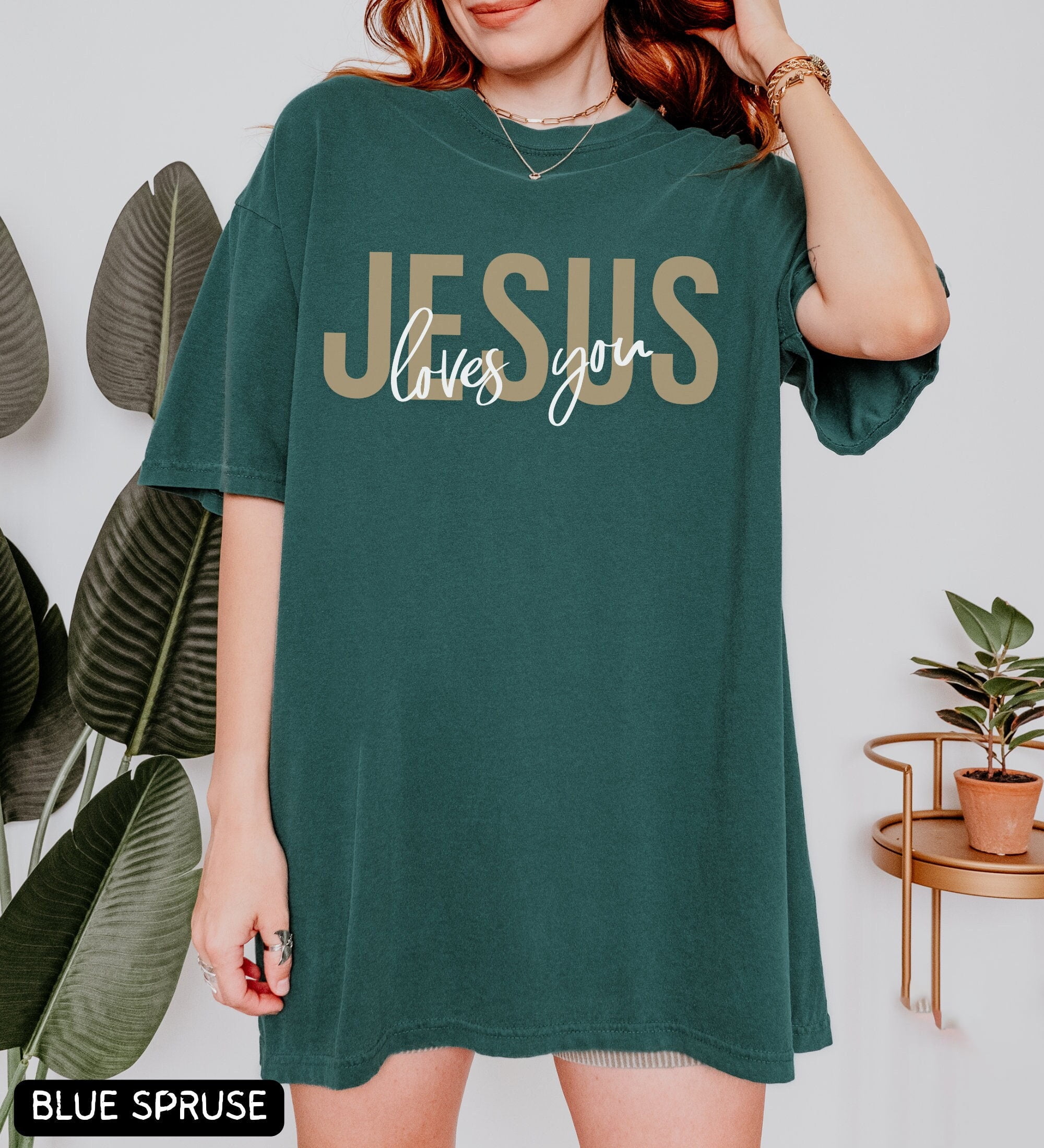 Christian Merch Shirt Faith Based Jesus Loves You Jesus Shirt Christian ...