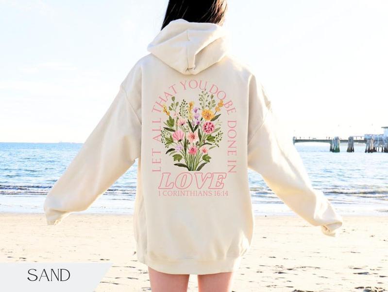 Christian Merch. Words on Back Bible Verse . Jesus Loves You. Aesthetic ...