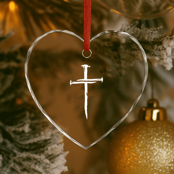 Christian Minimalist Three Nails Cross Religious Jesus Crist Ornament ...