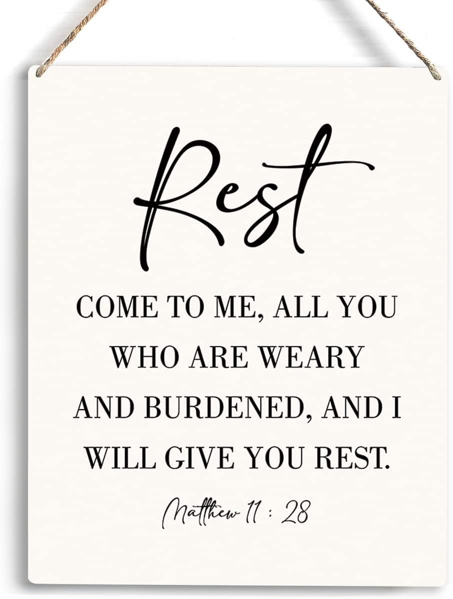 Christian Motivational Wall Decor Come To Me All You Who Are Weary ...