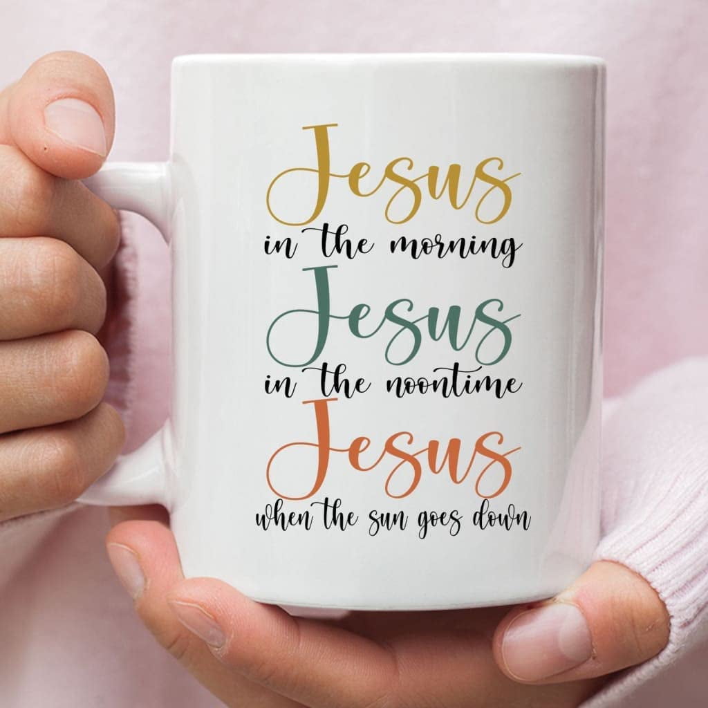 Christian Mug, Jesus in the morning Coffee Mug, Christmas Gift ...