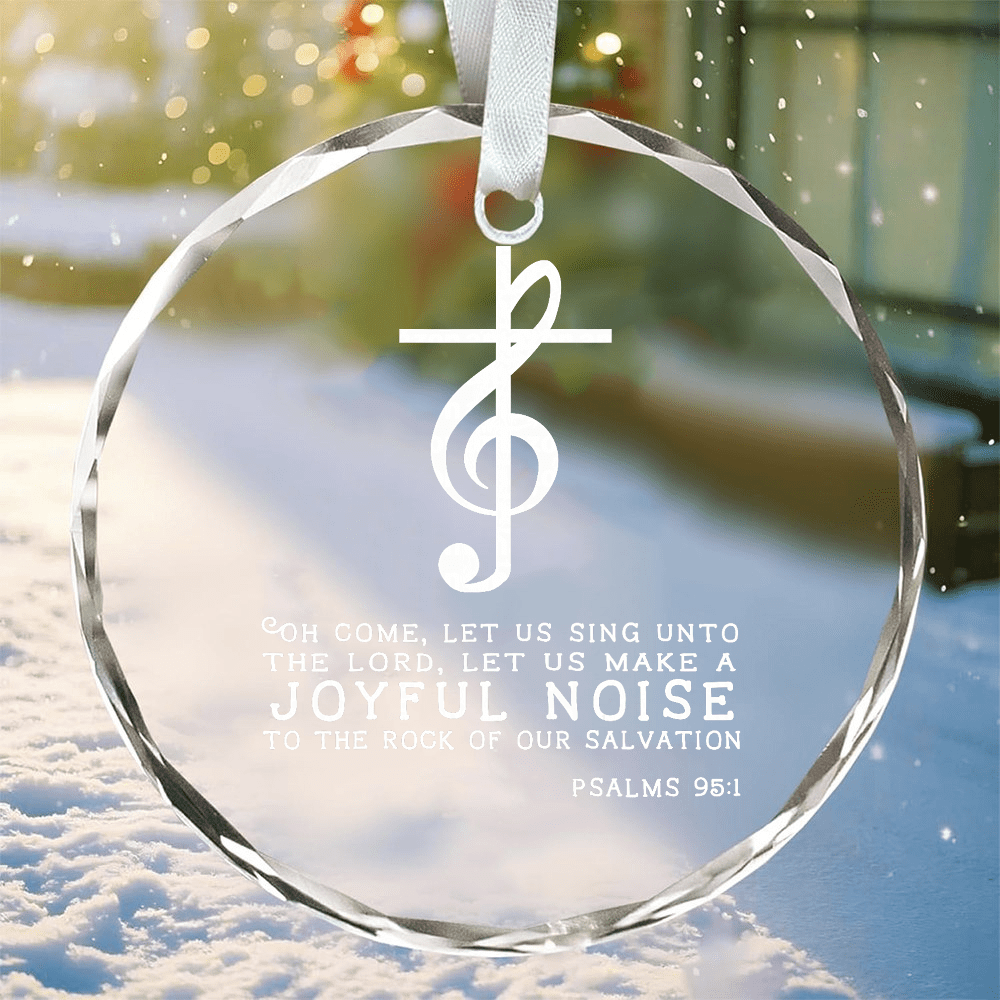 Christian Music Cross Treble Clef Musical Ornament, Home Decoration ...