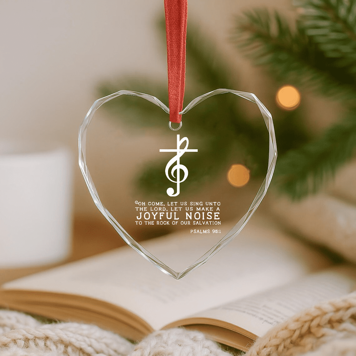 Christian Music Cross Treble Clef Musical Ornament, Home Decoration ...