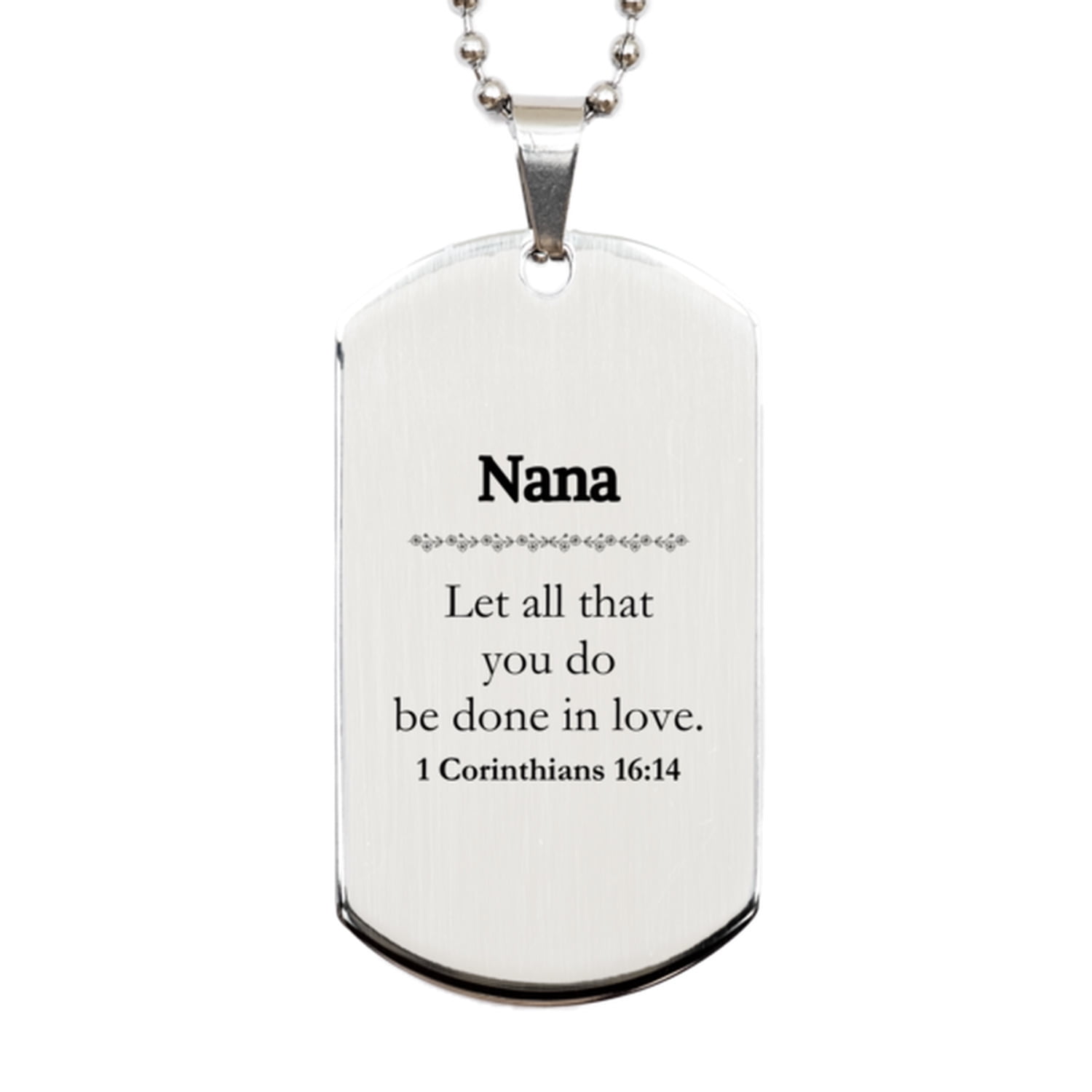 Christian Nana Gifts, Let all that you do be done in love, Bible Verse ...