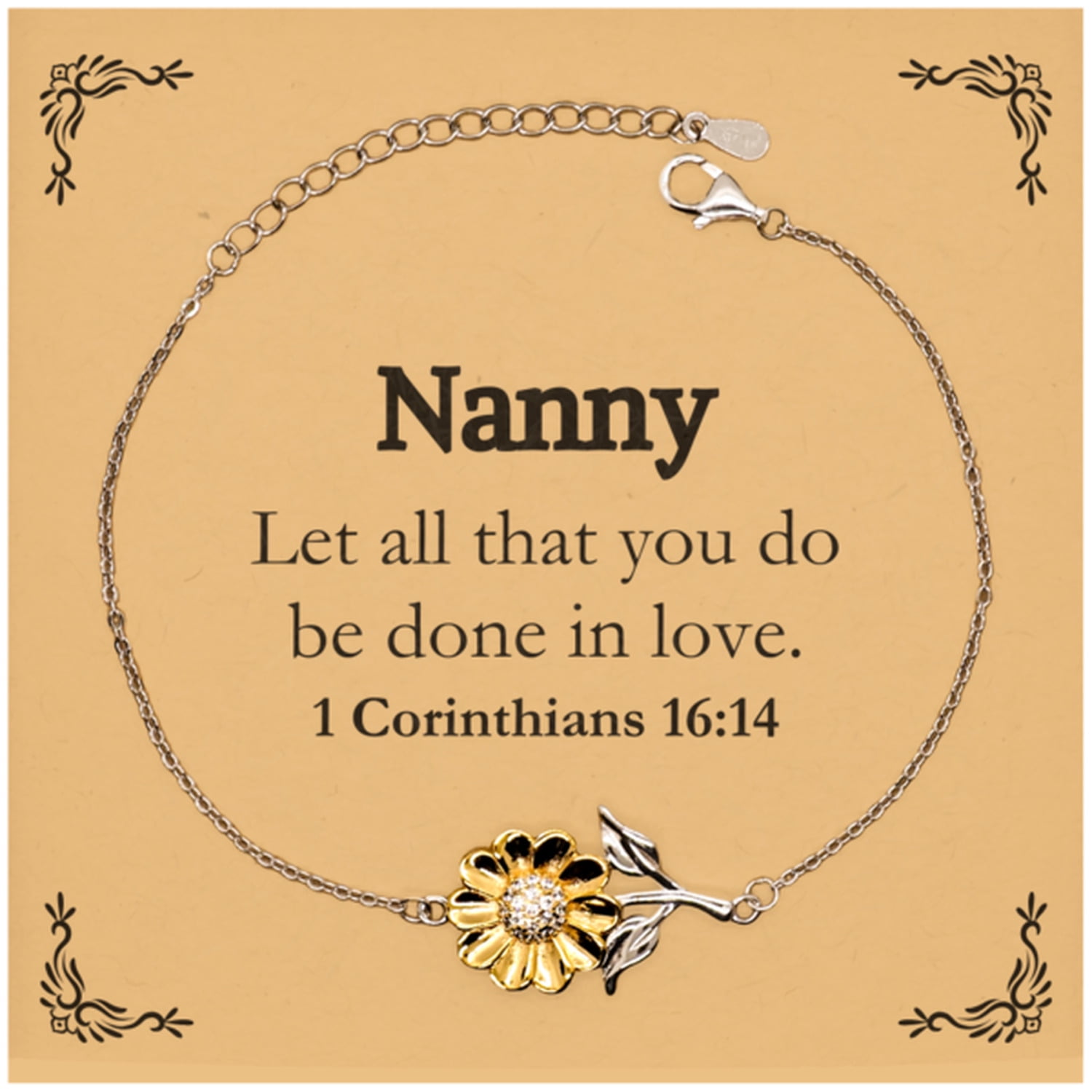 Christian Nanny Gifts, Let all that you do be done in love, Bible Verse ...