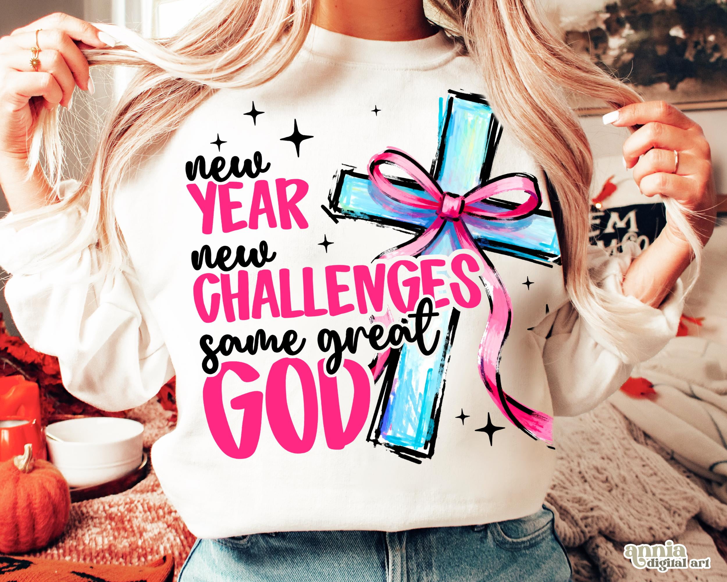 Christian New Years 2026 Sweatshirt Happy New Year Same Great God ...