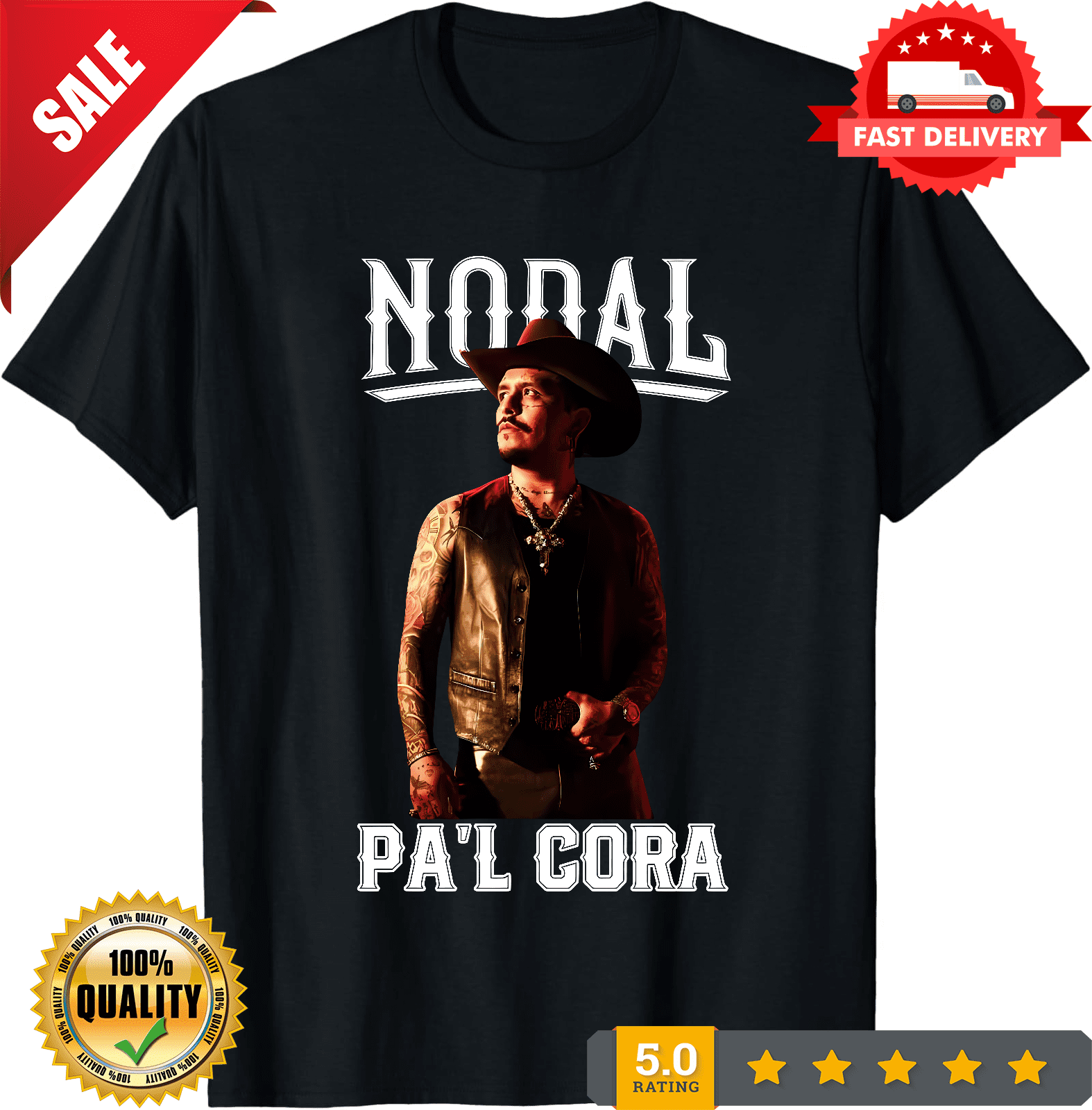 Christian Nodal - Pa l Cora Tour 2024 T-Shirt, NEW INSTOCK-TH68914 ...