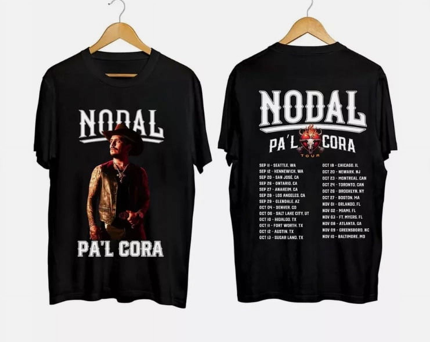 Christian Nodal - Pa’l Cora Tour 2024 T-Shirt - Walmart.com