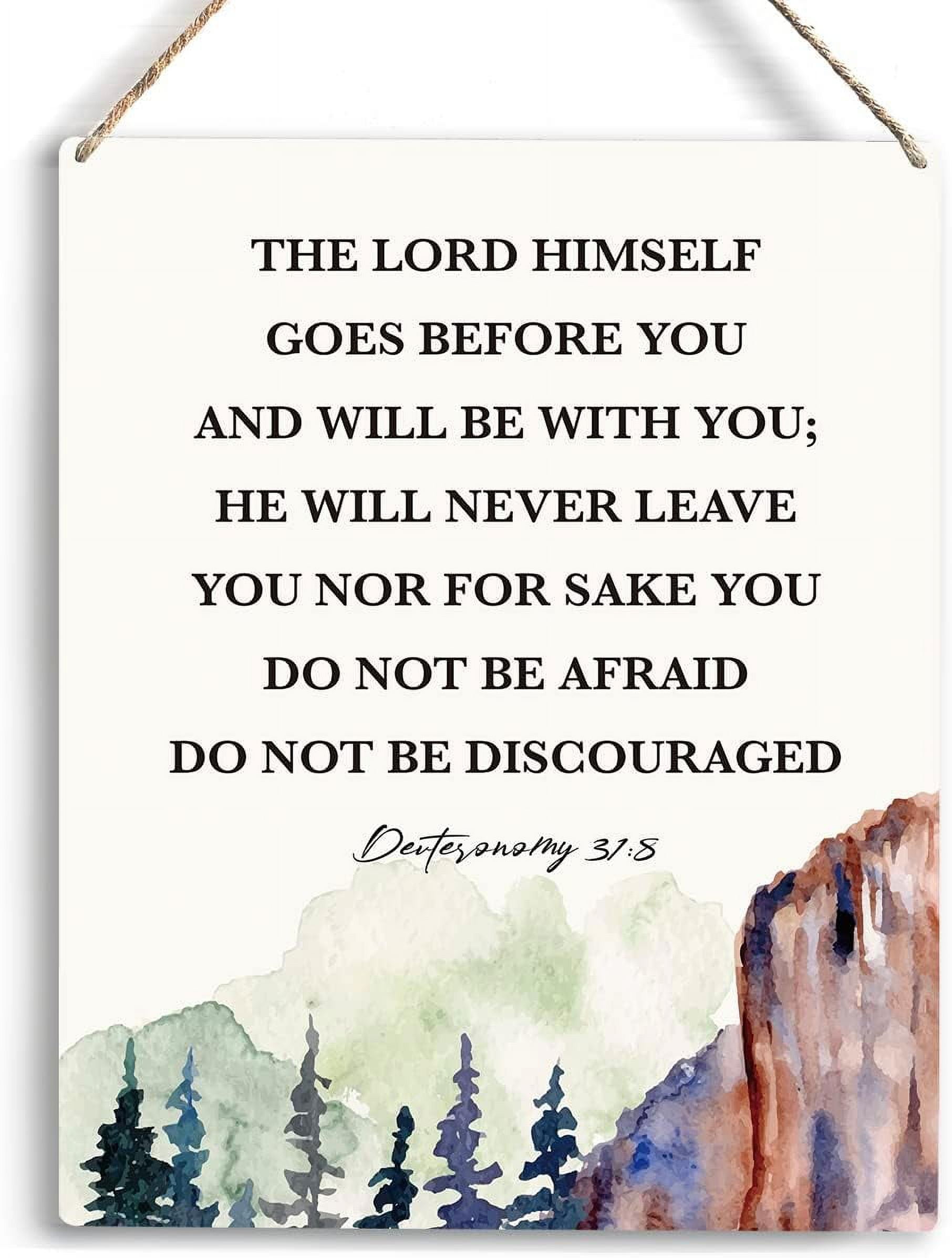 Christian Nursery Decor The Lord Himself Goes Before You And Will Be ...